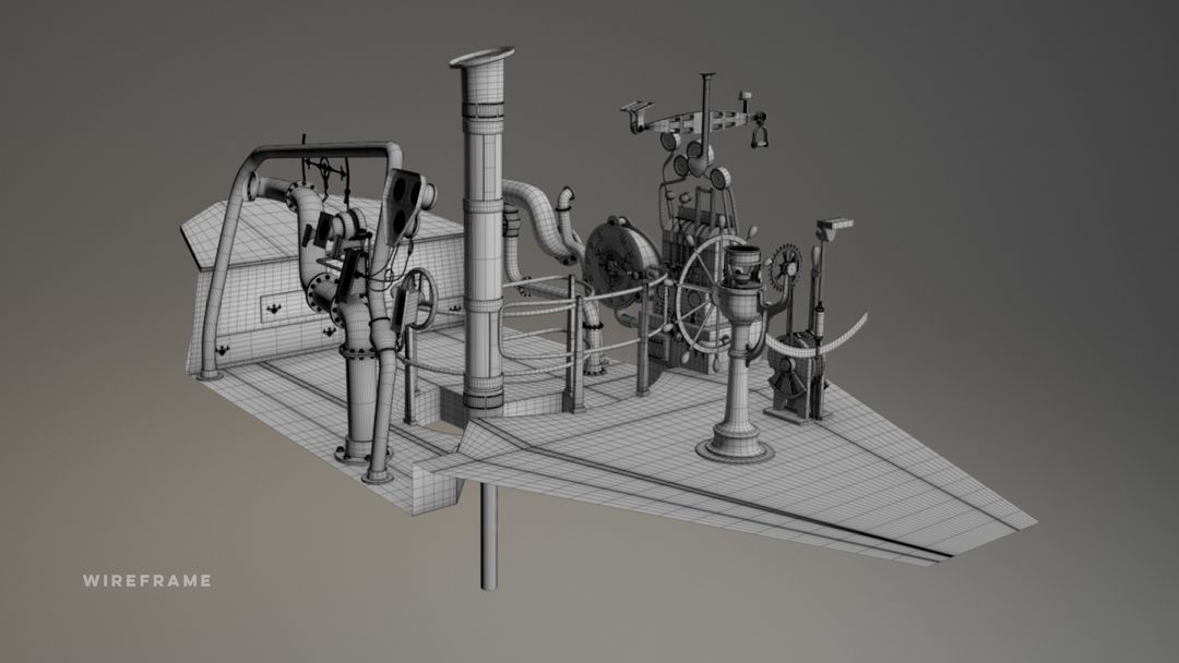 Nautilus Submarine 3D Modeling and texturing - Disney - CGHero