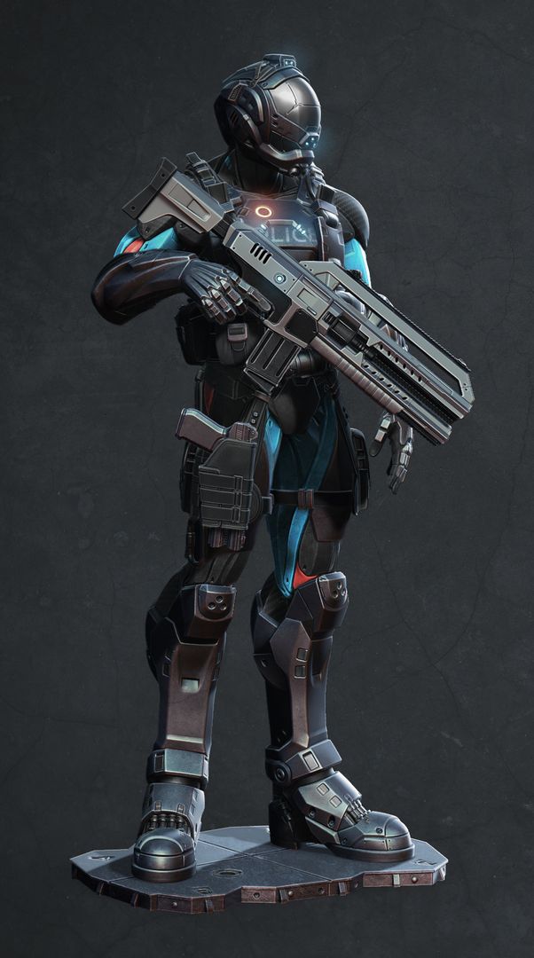 Sci-Fi Policeman - CGHero