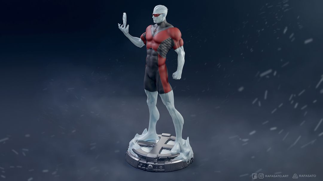 Iceman - 3D Statue - CGHero