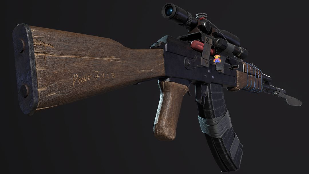Post apocalyptic AK47 - CGHero